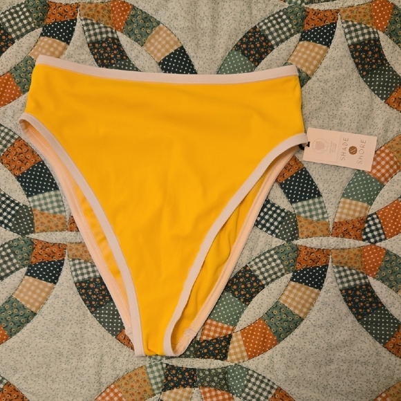 Shade & Shore | Swim | Nwt Shade Shore Yellow High Waist High Leg ...